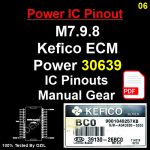 M7.9.8 Kefico Ecm Power IC 30639 Pinouts Manual Transmission – Remzon