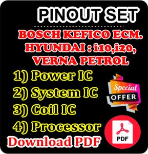 IC PINOUT SET BOSCH KEFICO ECM HYUNDAI i10,i20, VERNA PETROL-1 – Remzon
